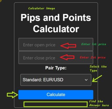 Forex Pips Amount Calculator - Calculate Pips